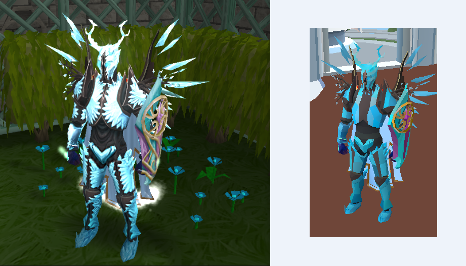 Attuned Crystal Armor compared in High Detail+Bloom Vs Low Detail ...