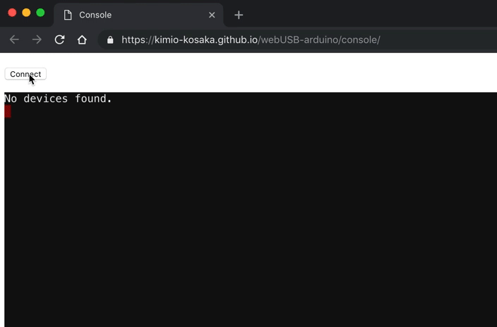 WebUSBを使ってブラウザのJavaScriptからArduinoを制御してみよう！ #Vue.js - Qiita