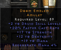 My Almost Perf Fire Druid ++ - Topic - d2jsp