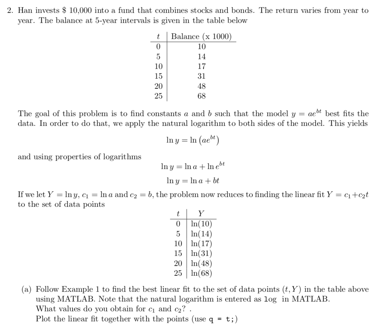 Solved 2. Han invests $ 10,000 into a fund that combines | Chegg.com