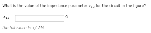 Solved Find the Z parameters for the two-port network in the | Chegg.com