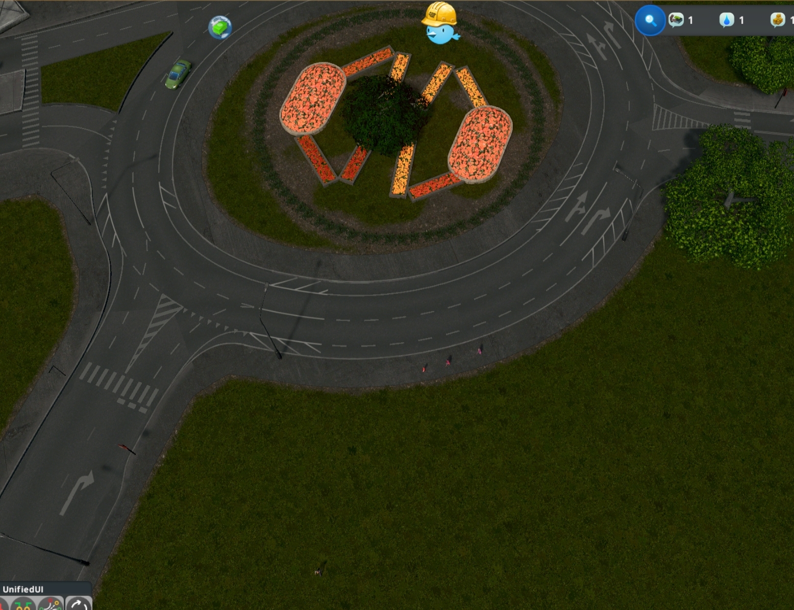 Pedestrians cross over roundabout : r/CitiesSkylines