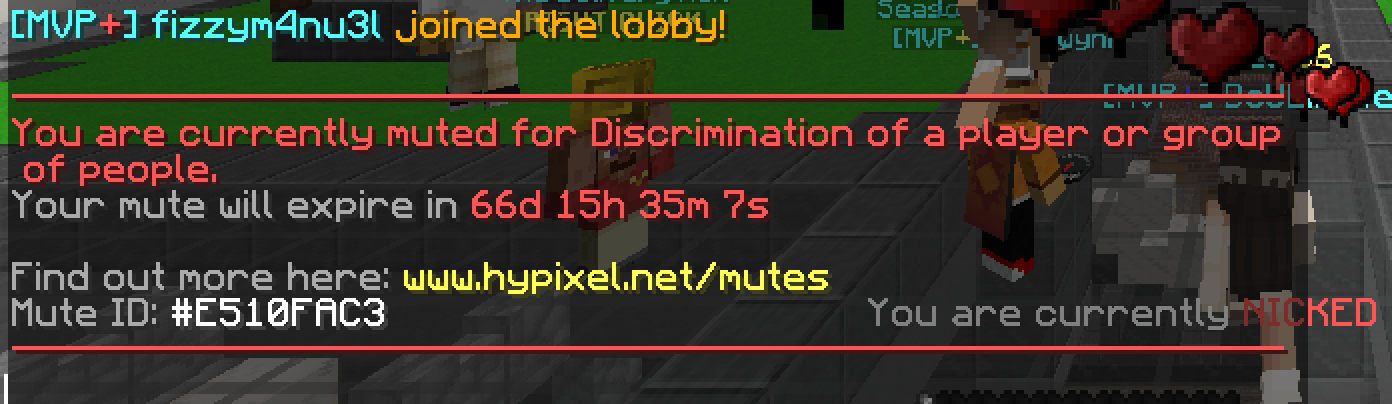 Since mods are dense - Unable to play guess the build muted. | Hypixel ...