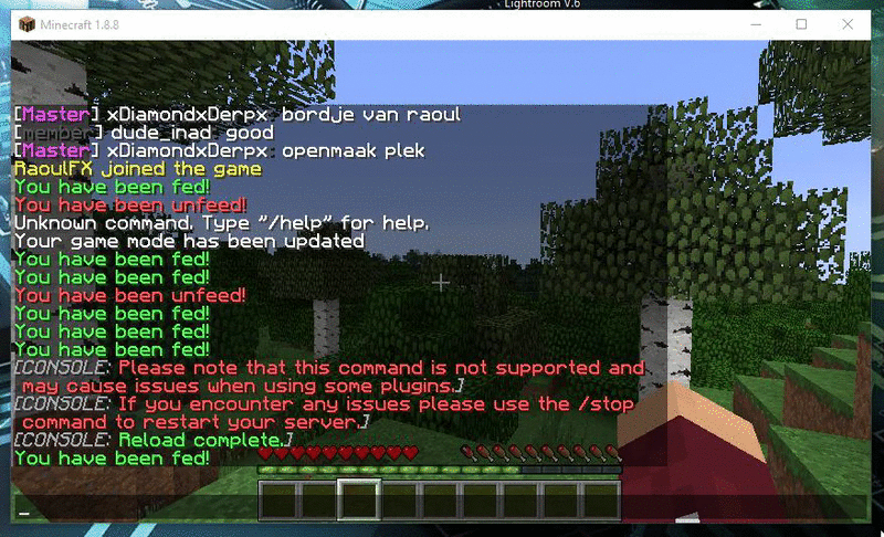 Feed Control | SpigotMC - High Performance Minecraft