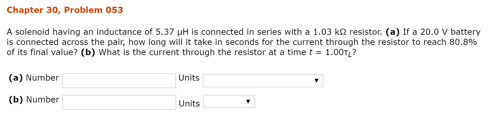 Solved Chapter 30, Problem 053 A solenoid having an | Chegg.com