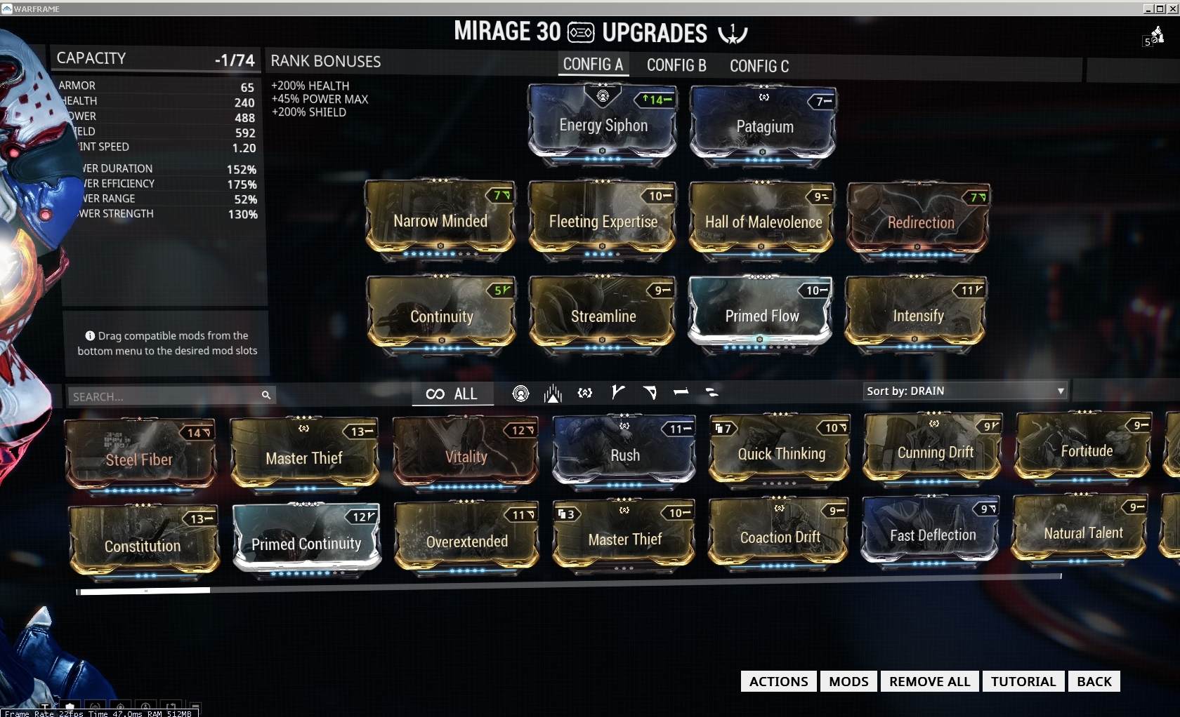 Mod Drain issue - General - Warframe Forums