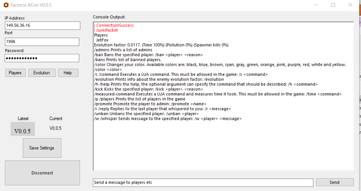 Factorio RCon V0.0.5 : r/factorio