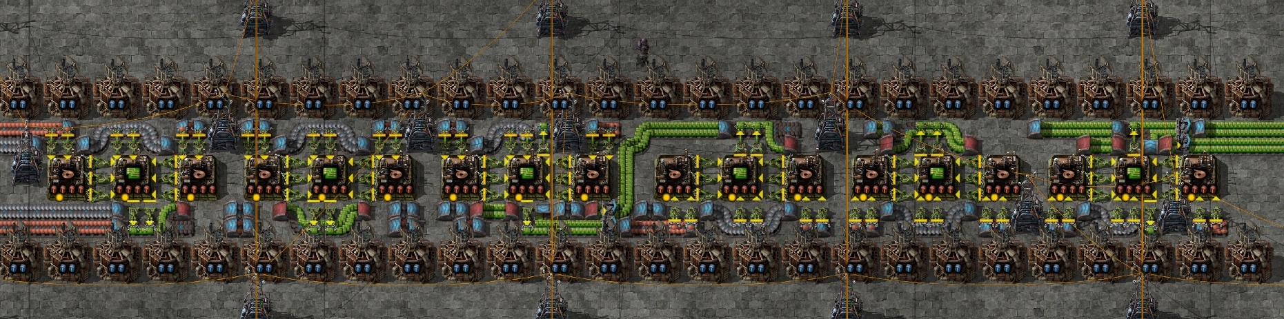 2nd Attempt And Making Beaconed Green Circuits Using The Calculator Cnc Appreciated R Factorio