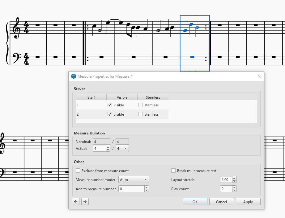 How Do I Repeat A Section That Is 4 Measures Long 3 Times How Would I 
