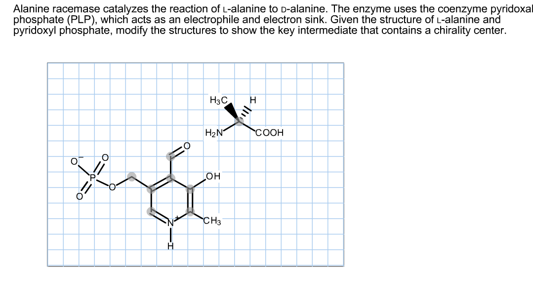Solved Alanine racemase catalyzes the reaction of L-alanine | Chegg.com