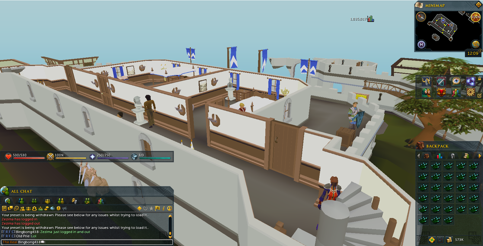 Zezima Logged in ? Does he still play been away for about 5 years came ...