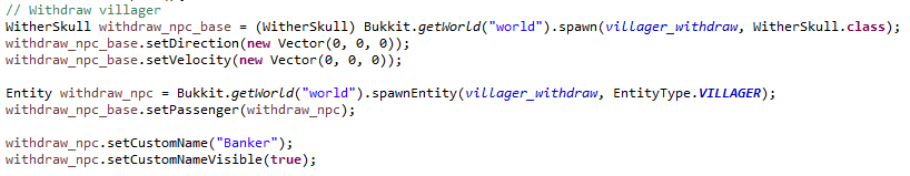 Wither skulls setVelocity not invisible? | Bukkit Forums