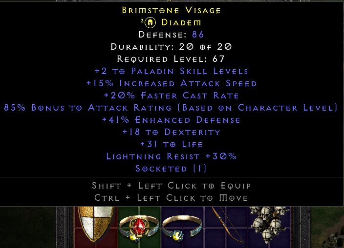 = Paladin Viso Diadem = - Topic - d2jsp