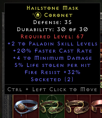 Paladin Items - Topic - d2jsp