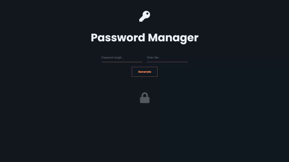 Github Ramzibach Password Manager Manage Your Passwords