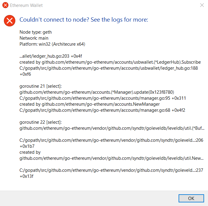 Ethereum Wallet: Cannot connect to node · Issue #2395 · ethereum/mist · GitHub