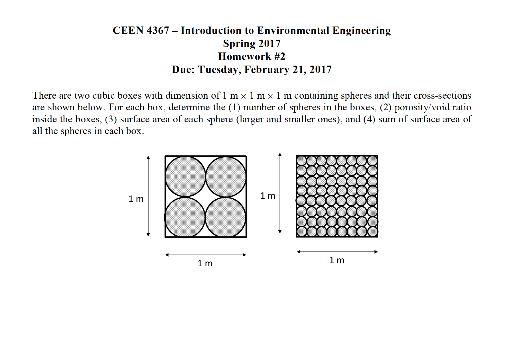 Solved There are two cubic boxes with dimension of 1 m times | Chegg.com