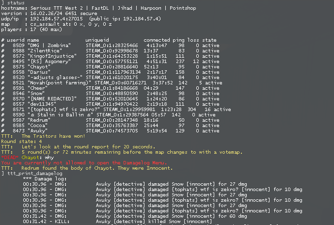 Completed - Report against Avuky | SGM Community (Serious GMod)