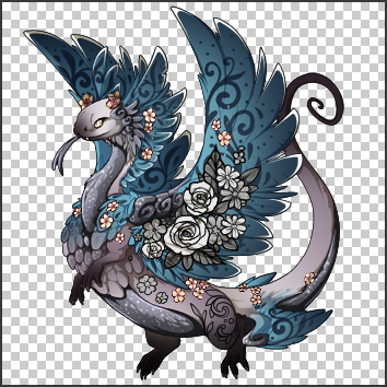 Gloomwater Labs - Pearl H Filigree | Skins and Accents | Flight Rising