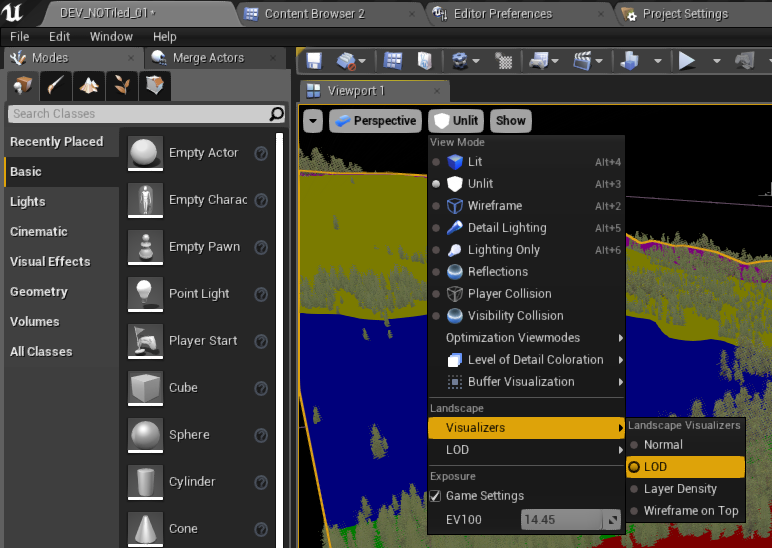 Landscape not having any LOD distances. : r/unrealengine