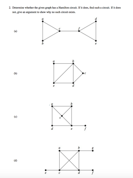 Solved Determine whether the given graph has a Hamilton | Chegg.com