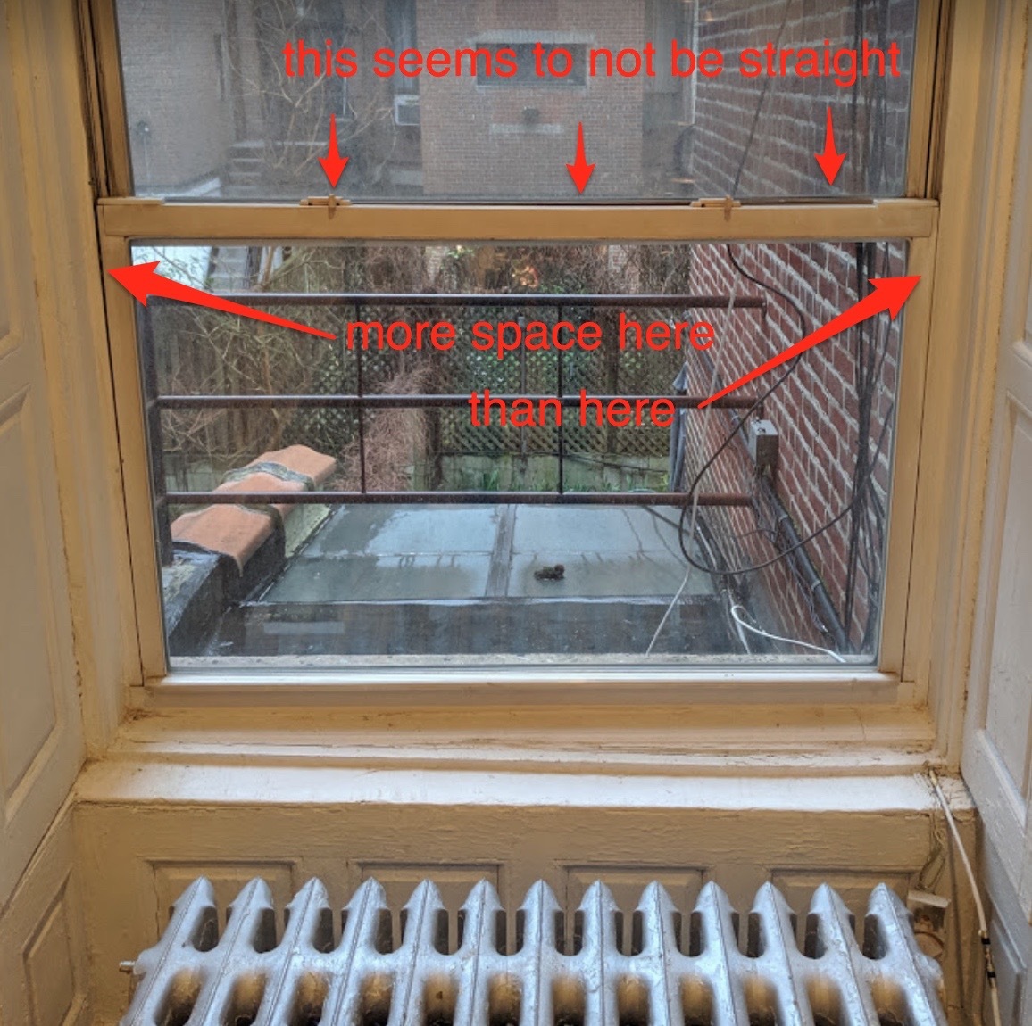 What might be wrong with this window? : r/HomeImprovement