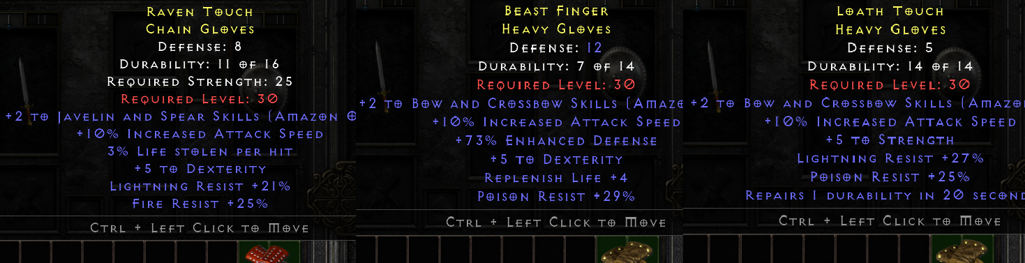 Lld Zon Gloves - Topic - d2jsp