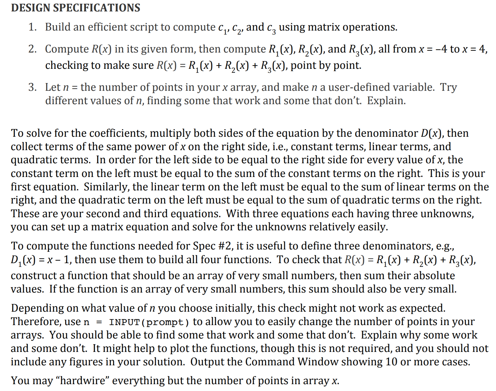 Consider the following ratio of two polynomials in x: | Chegg.com
