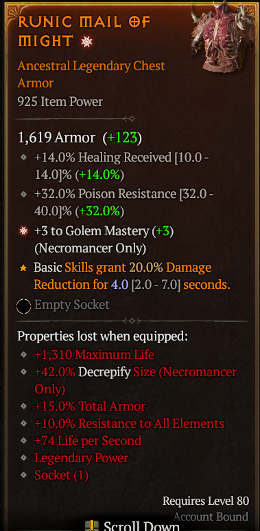 Wts +3 Golem Mastery Chest 925 - Topic - d2jsp