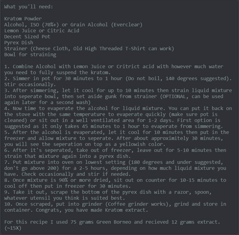 Have you tried making extracts? what is the best method? : r/kratom