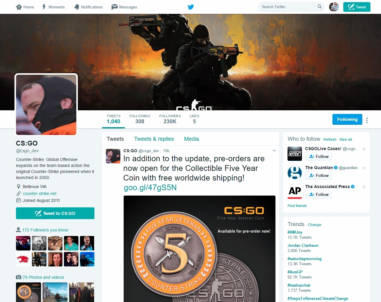 csgo_dev twitter gets a new look and tweets about update : r ...