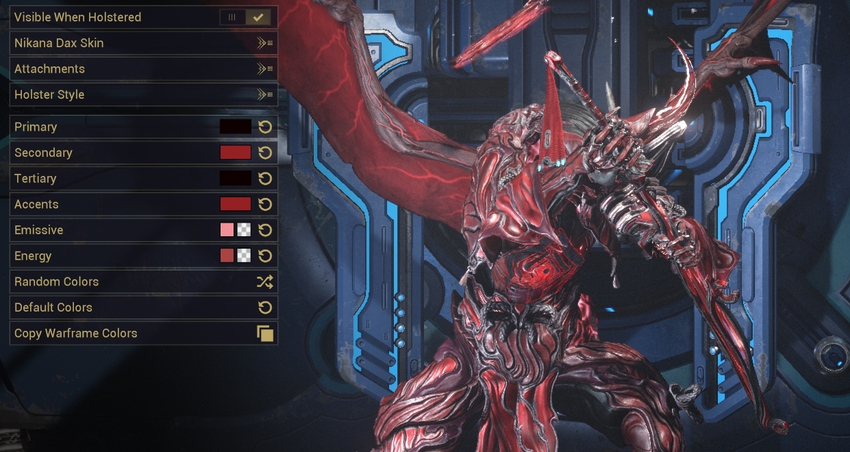 Nikana Dax skin not working on Sepfahn - Art & Animation - Warframe Forums