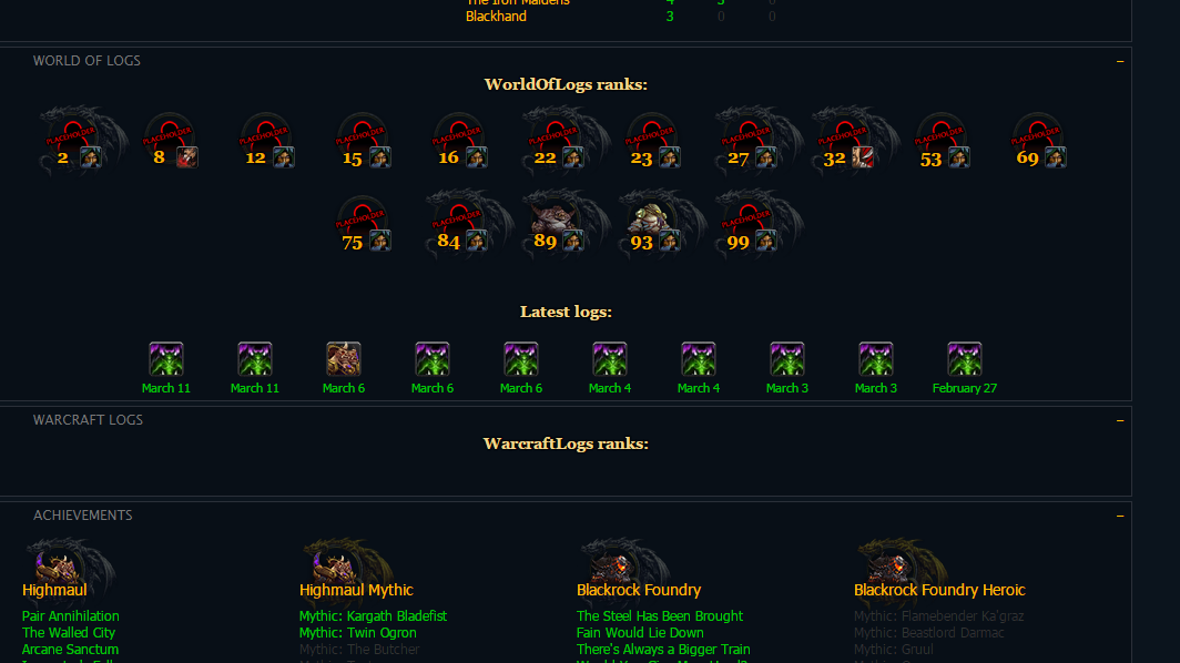 Can you look up a char in world of logs? : r/wow