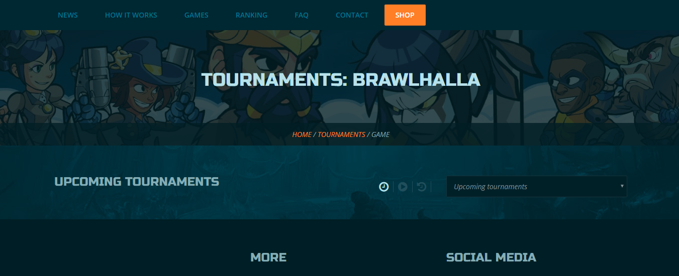 Brawlhalla tournaments website : Brawlhalla
