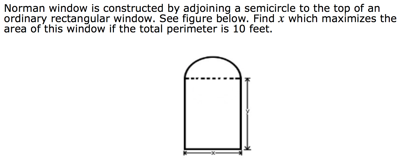 Solved Norman window is constructed by adjoining a | Chegg.com