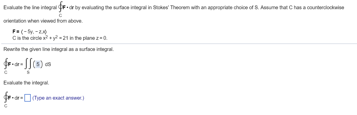 Solved Evaluate the line integral F.dr by evaluating the | Chegg.com