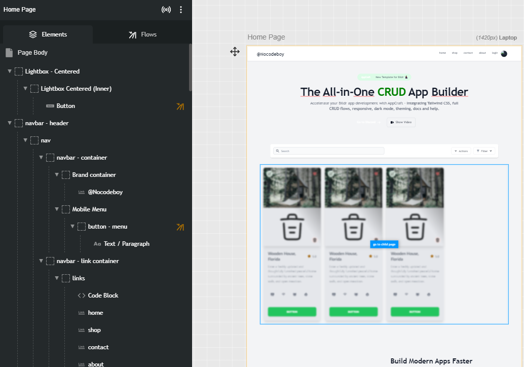 AppCraft - CRUD Template