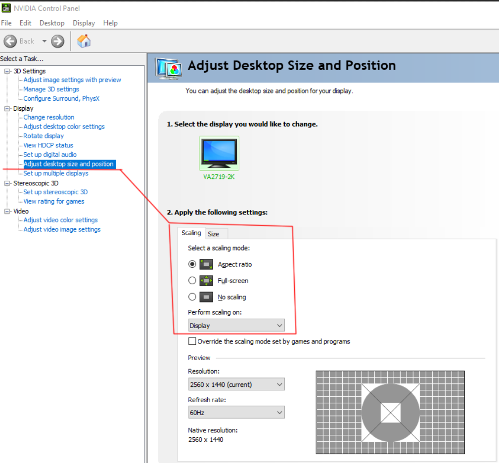 Screen Native Resolution is 1920x1080 but is stretched? : r/Monitors