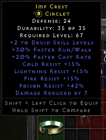 Iso Frw Druid Circ And Fpk Rings - Topic - d2jsp
