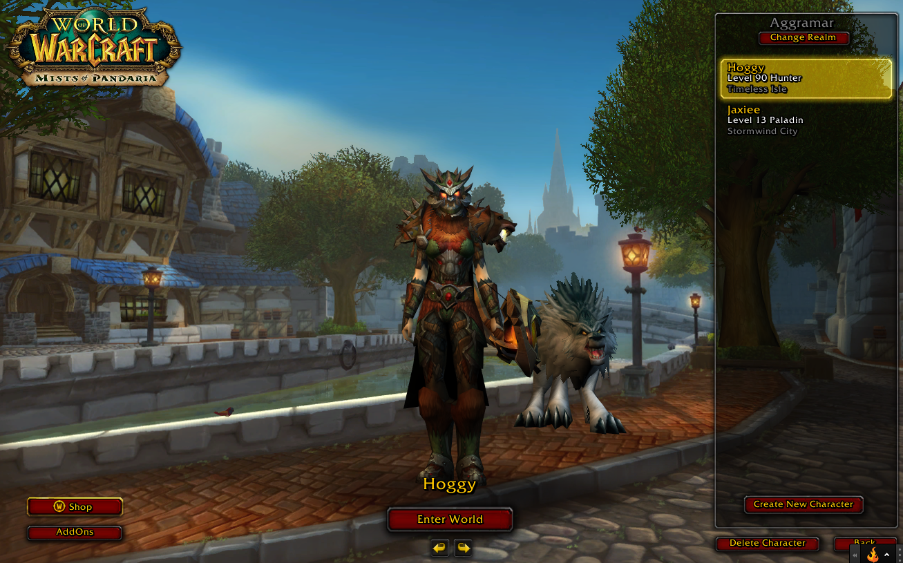 Show off your character selection screen! : r/wow