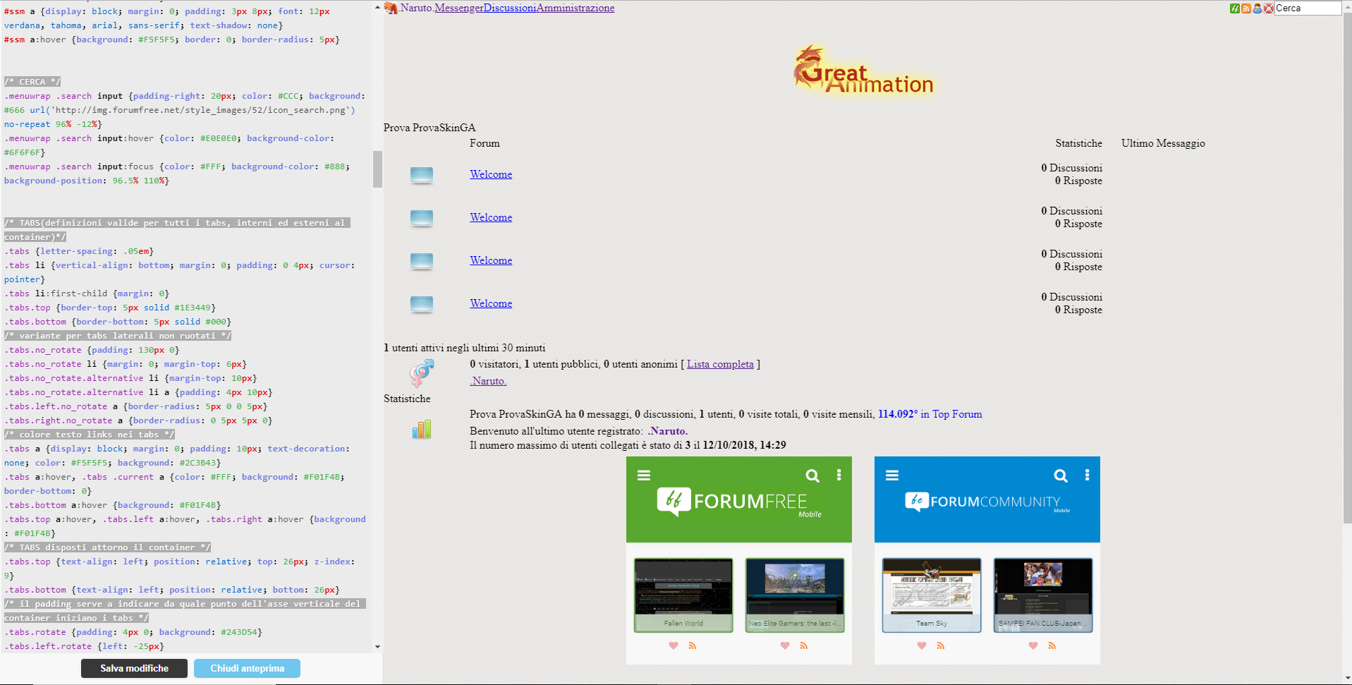 Problema Anteprima CSS
