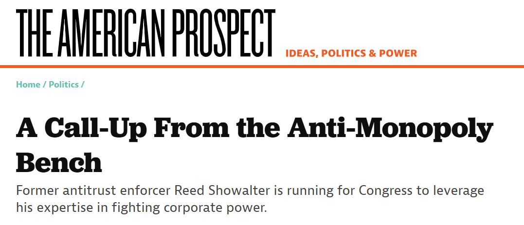 Former antitrust enforcer Reed Showalter is running for Congress to ...