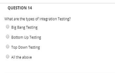 Solved QUESTION 14 What are the types of integration | Chegg.com