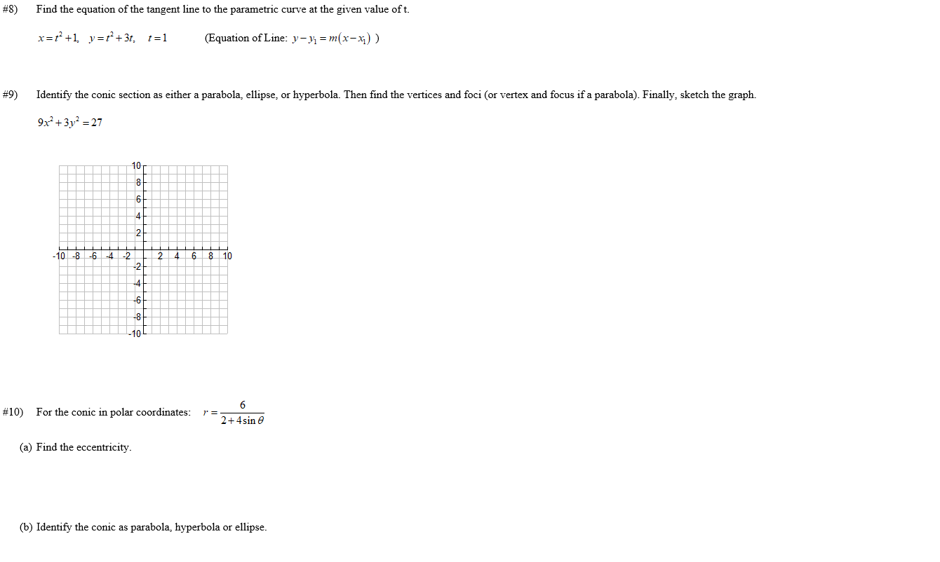 Solved #1) Find the length of the parametric curve. x=37, | Chegg.com
