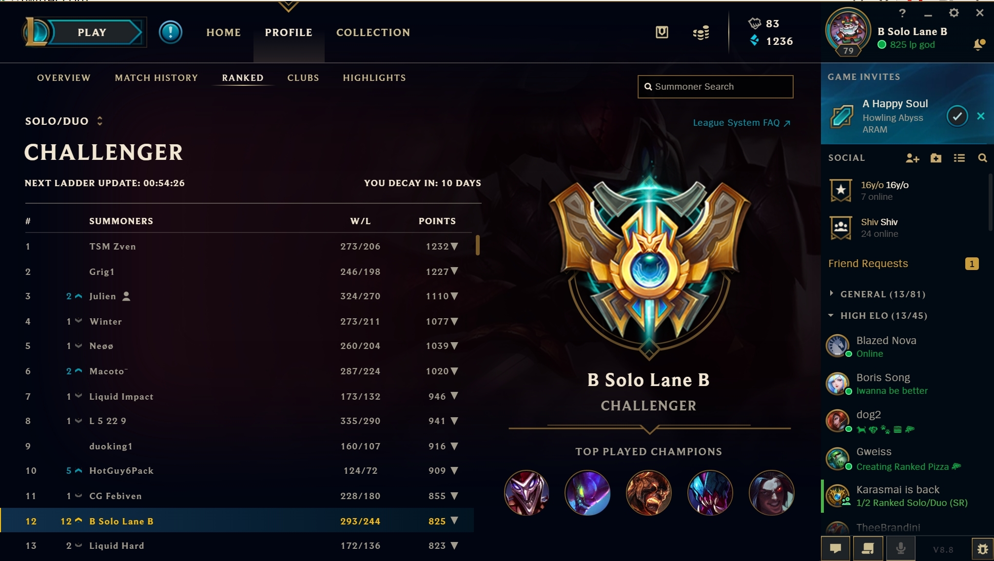 [NA] Front Page Challenger (Going for rank 1 within a month) : r/shacomains