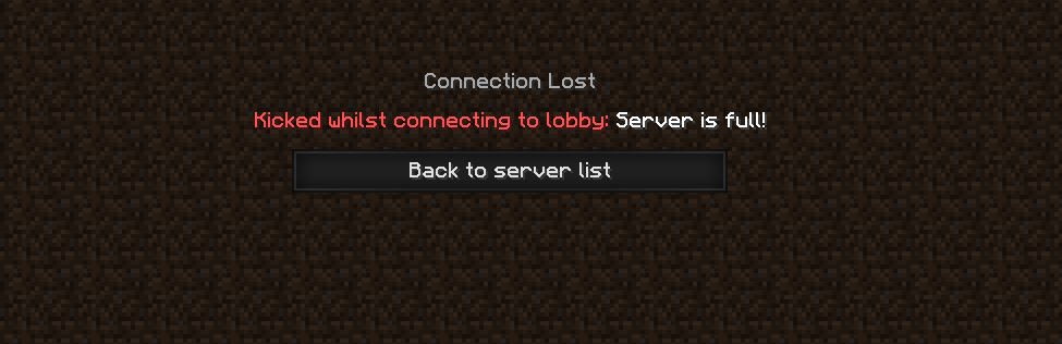 Kick Whilst Connecting to lobby. | SpigotMC - High Performance Minecraft