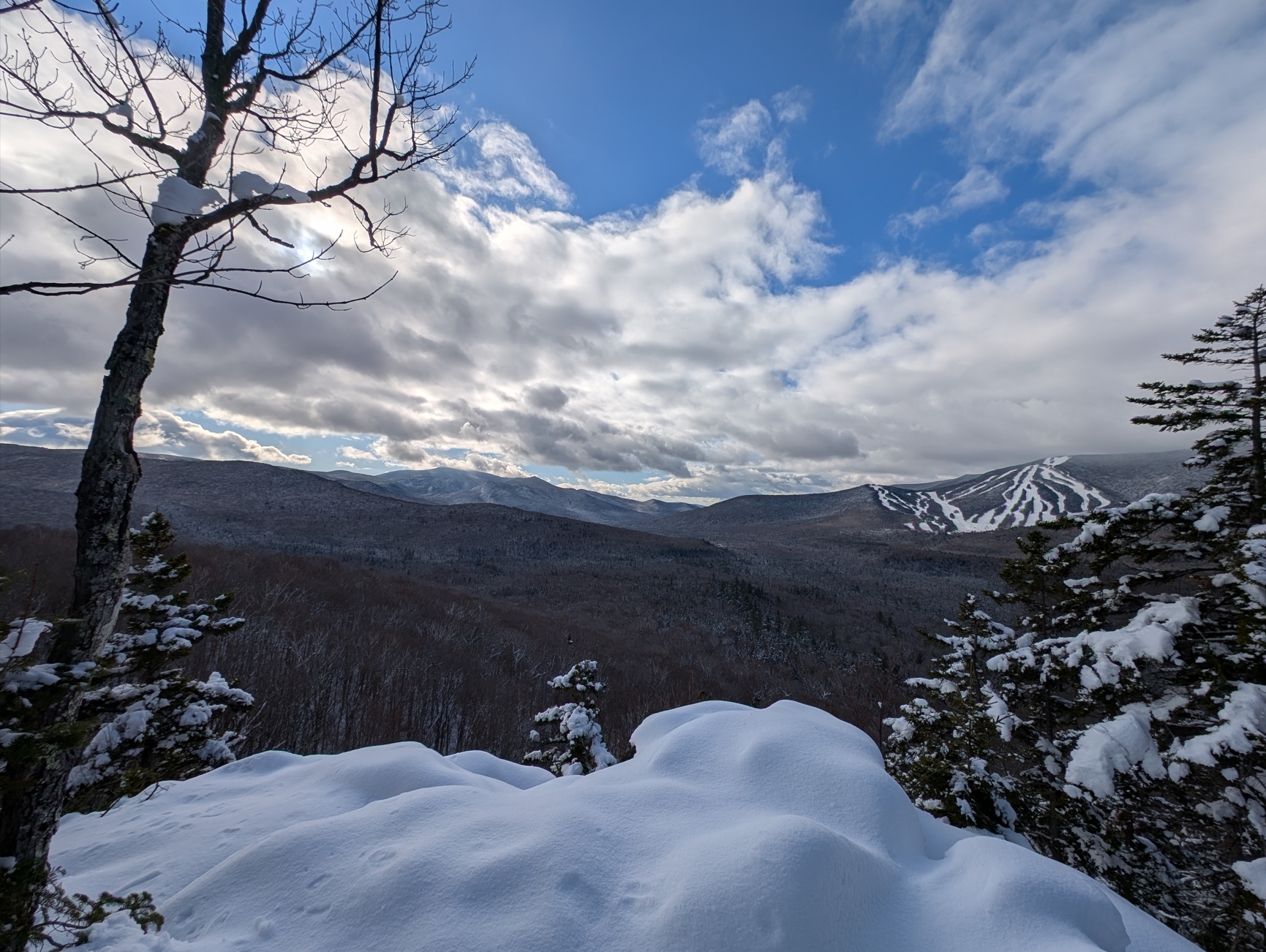 A very snowy climb to The Scaur in Waterville Valley | New England ...