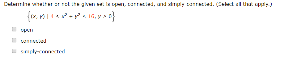 Solved Determine Whether Or Not The Given Set Is Open 8859