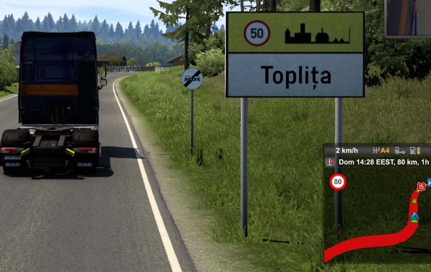 Wrong speed limit in Toplita (Romania) - SCS Software
