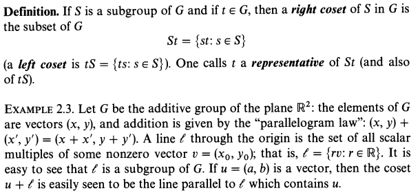 group theory - The benefits of first presenting cosets as an equivalence relation instead of a ...